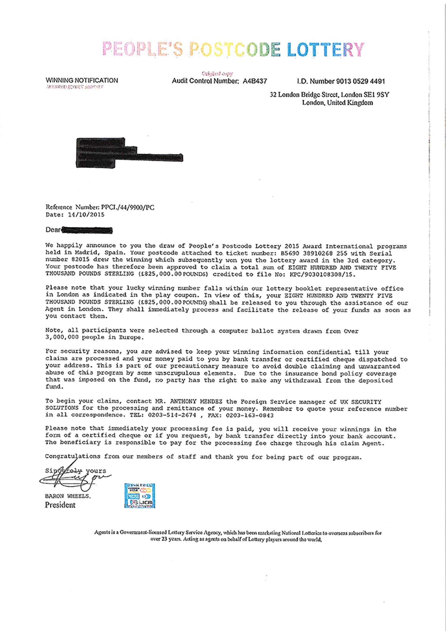 People’s lottery scam mail (edited) | Notts TV News | The heart of ...