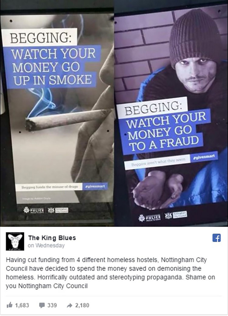 Hundreds sign petition against Nottingham’s controversial anti-begging ...