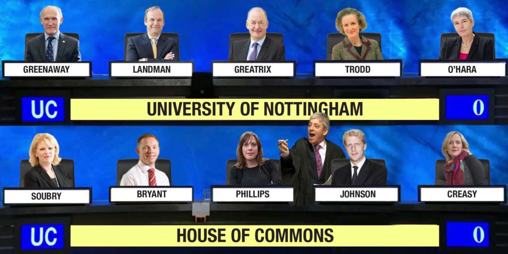 MPs to face Nottingham professors for one-off University Challenge ...