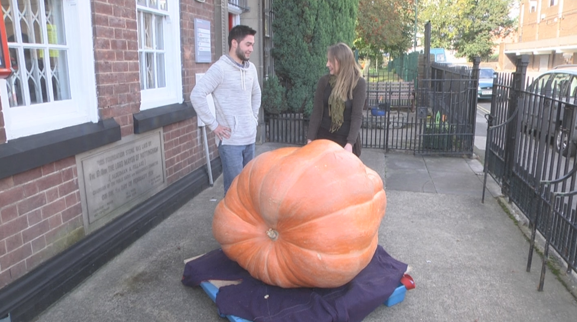pumpkin-with-manager-and-volunteer - Notts TV News | The heart of ...