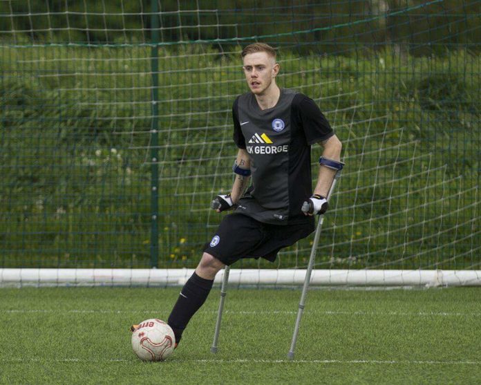 Watch inspirational Notts amputee footballer showcasing his skills on ...