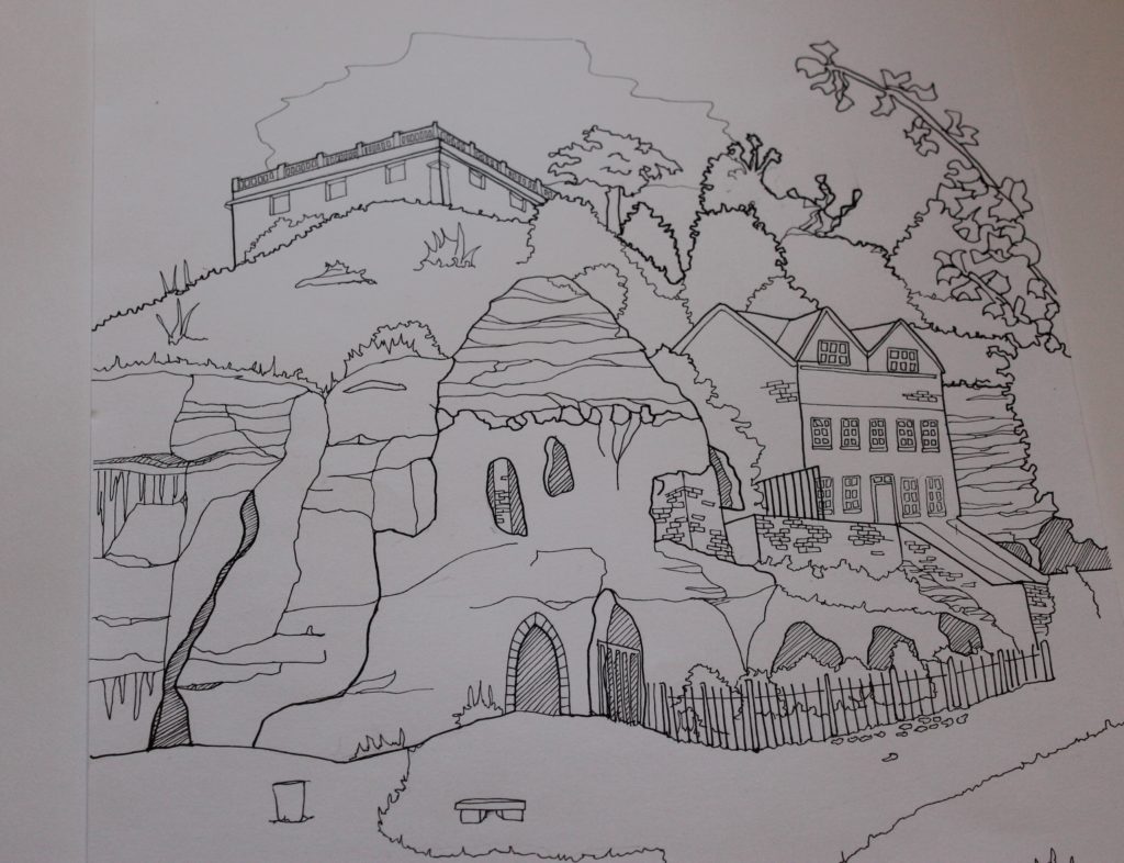 Colouring book featuring iconic Nottingham landmarks created by ...