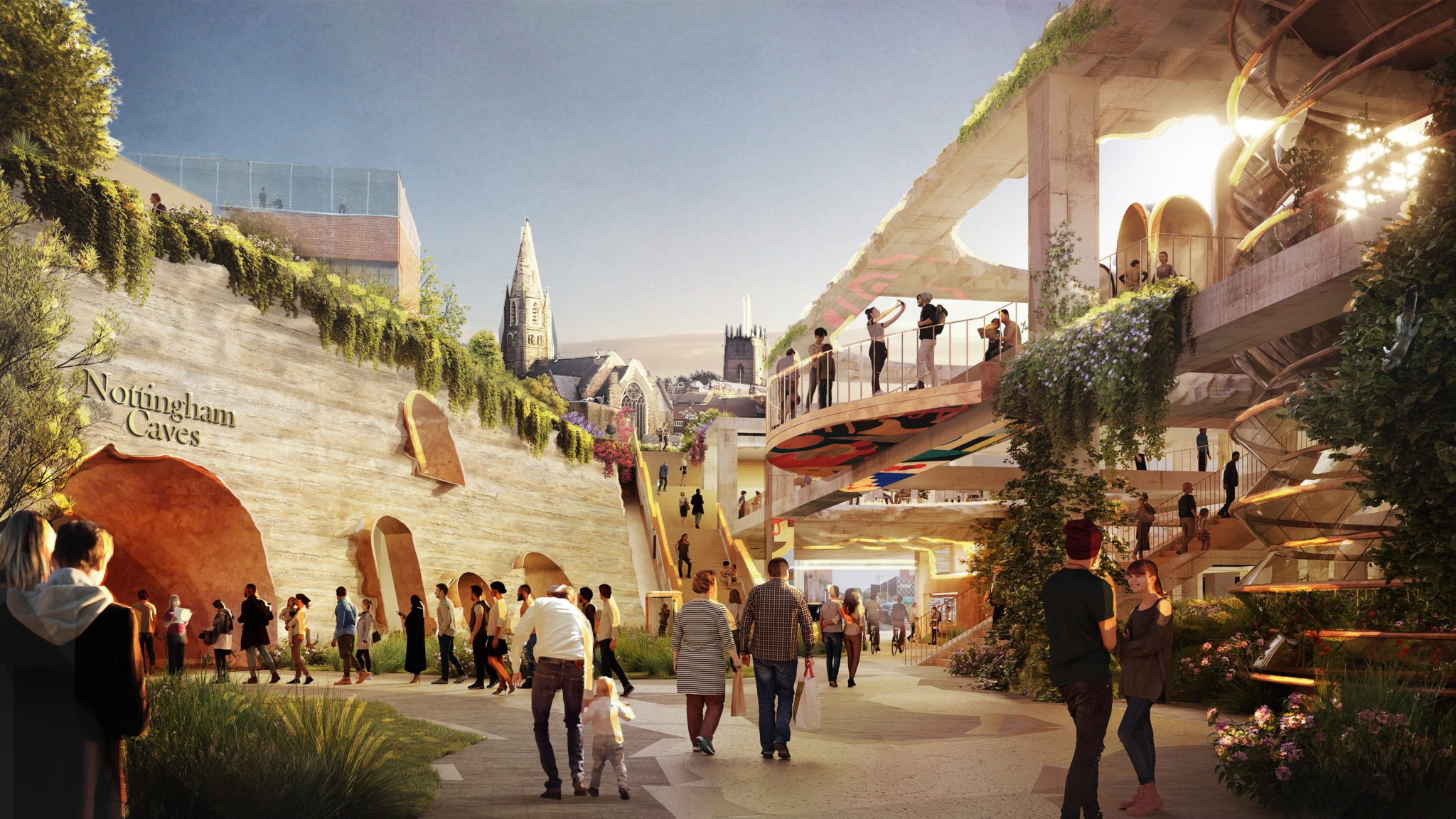 New design vision of green and urban space unveiled for Broadmarsh ...