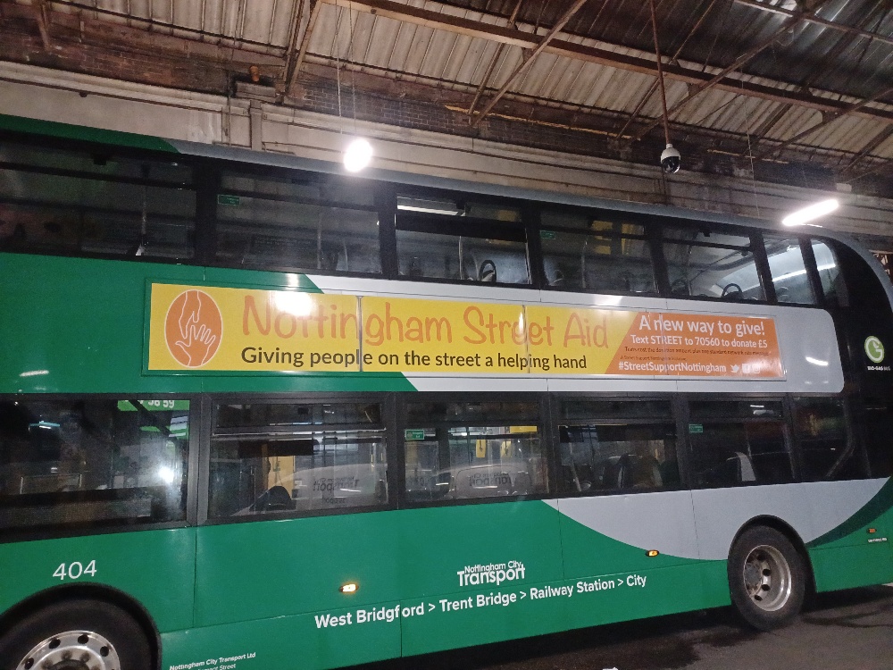 Nottingham Street Aid posters will appear on NCT buses – Notts TV News ...