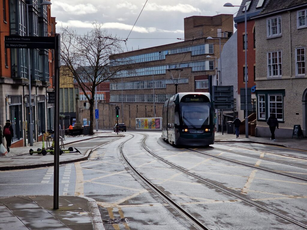 An NET tram in Nottingham – Notts TV News | The heart of Nottingham ...