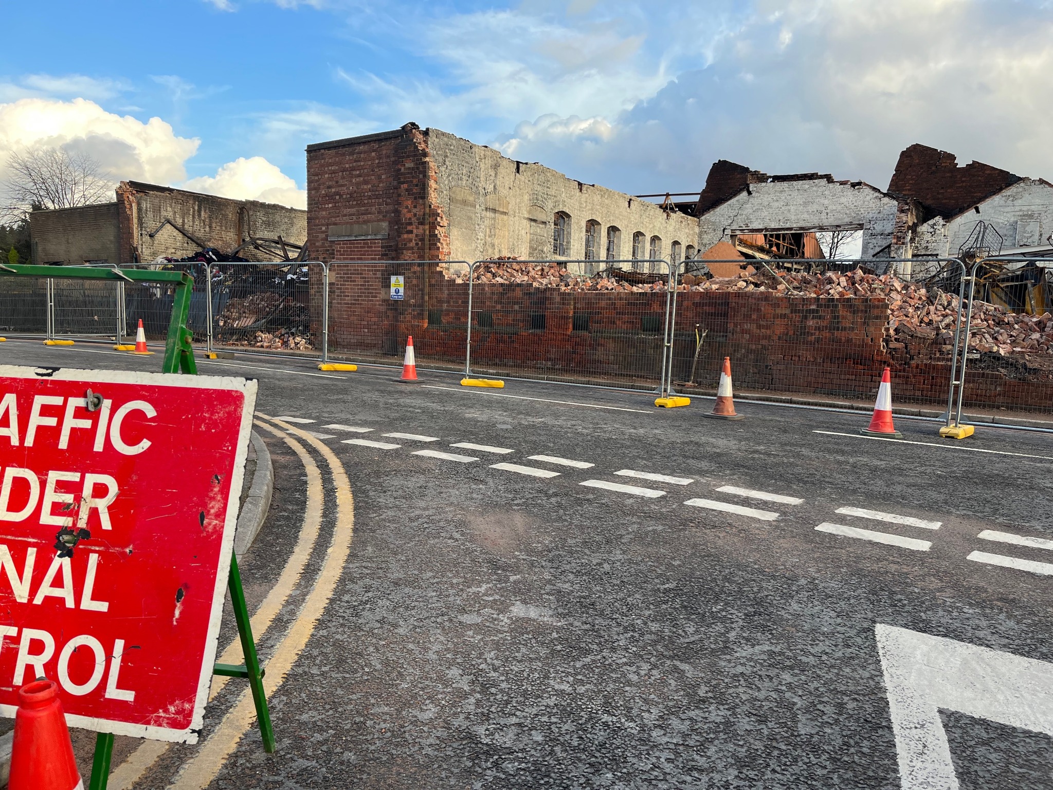 The remnants of the Savanna Rags site following the fire.. Credit ...