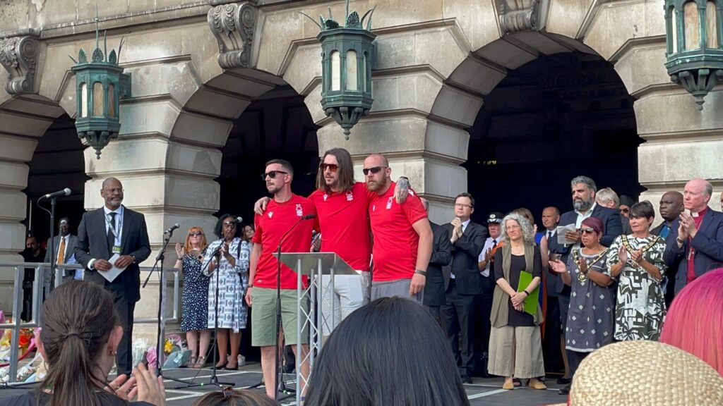 The family of Ian Coates spoke to the Old Market Square vigil and paid ...