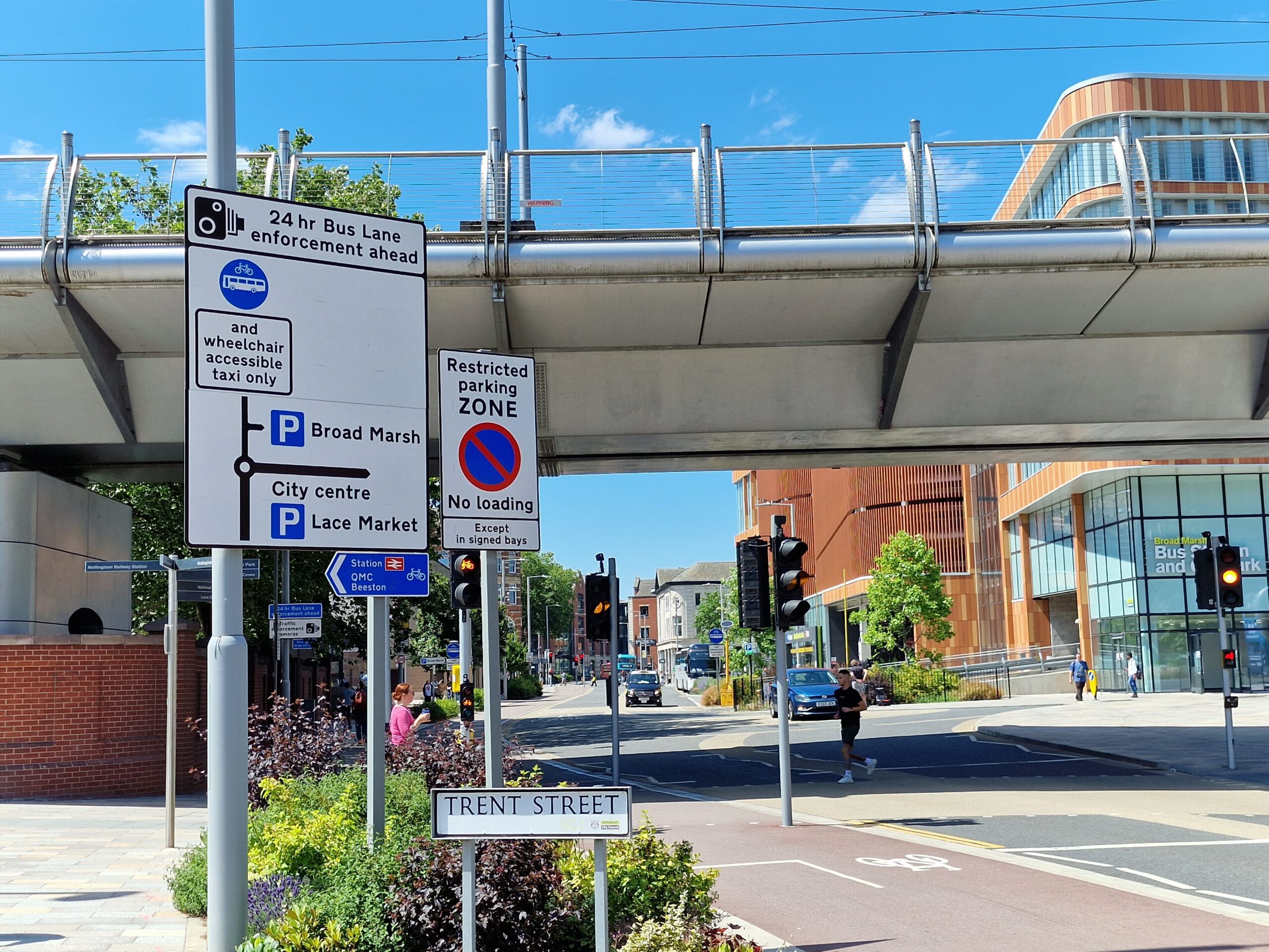 The signage at the Canal Street bus gate – Notts TV News | The heart of ...