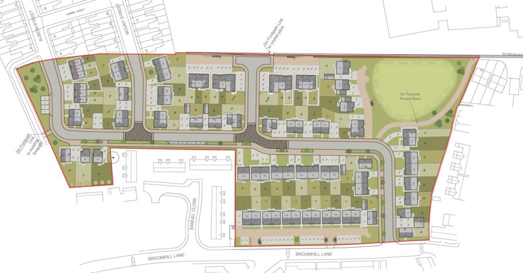 New through-road and 84 homes approved for former Mansfield allotments ...