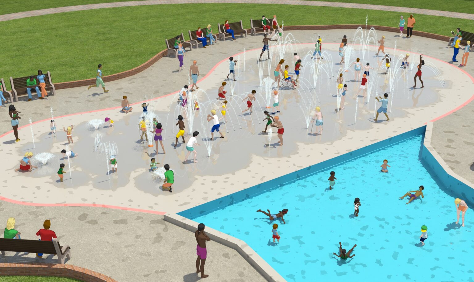 Major work begins on redevelopment of Victoria Embankment paddling pool ...