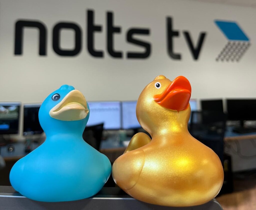 Notts TV celebrating 10 years on air with great #GoldDuck hunt – Notts ...
