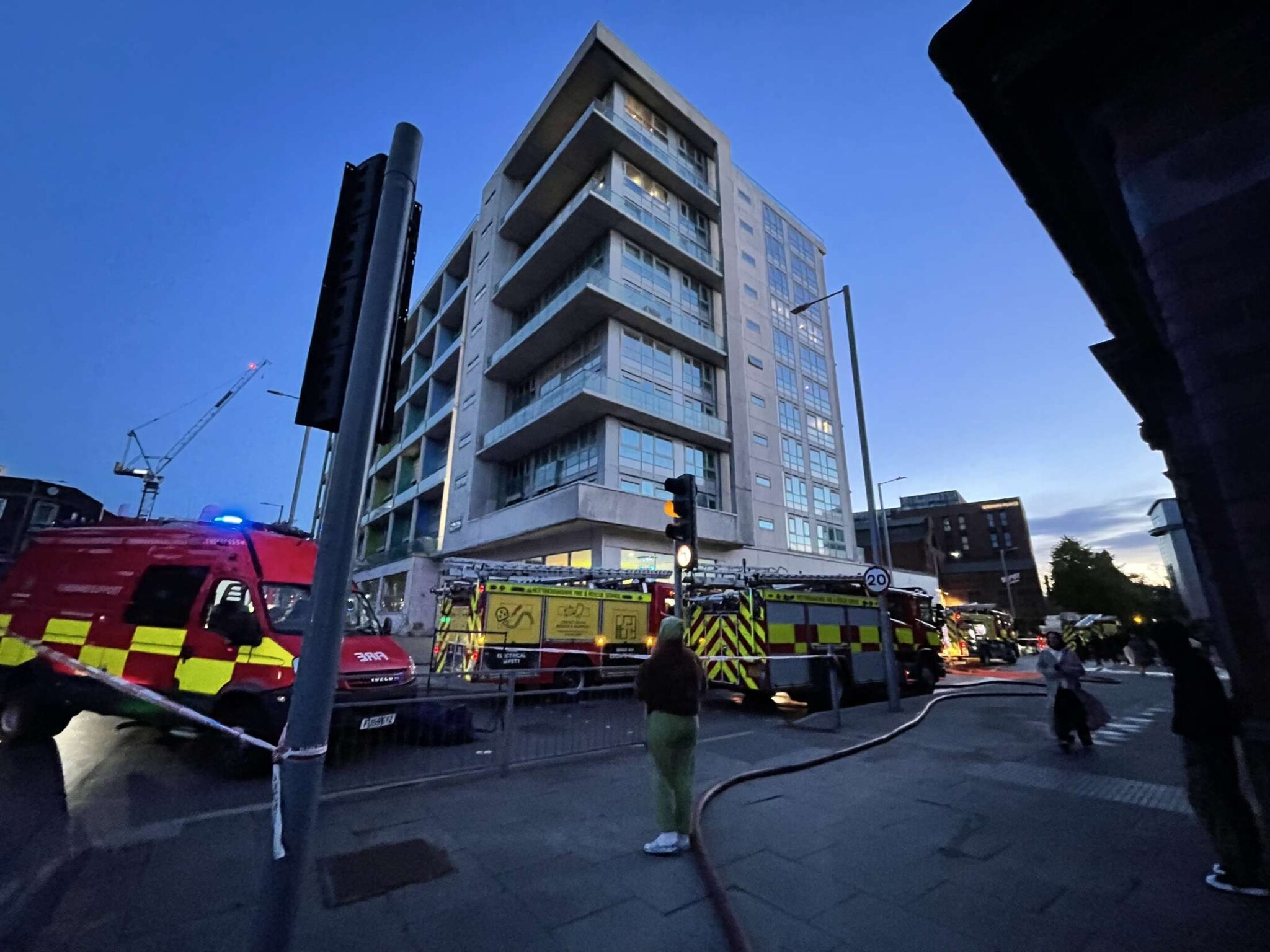 Arson arrest after block of flats evacuated over basement blaze | Notts ...